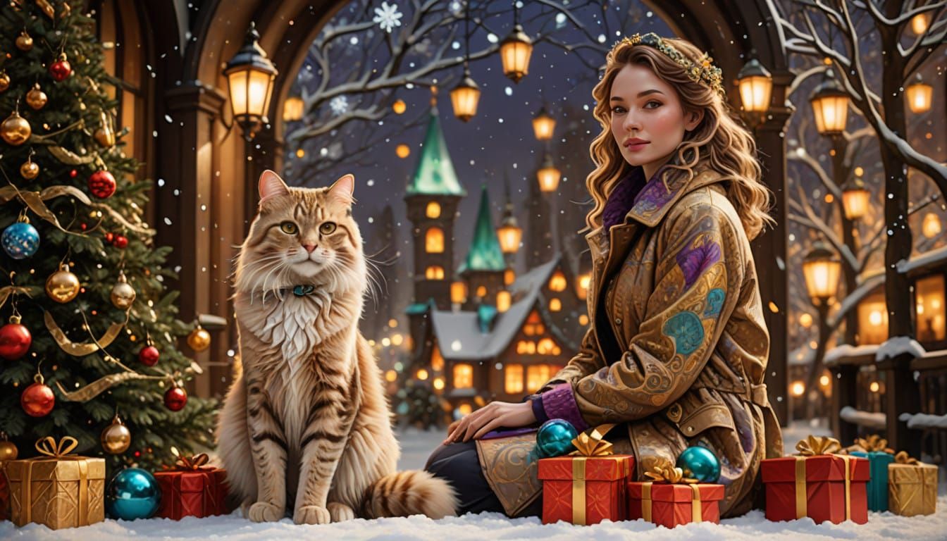 Merry Christmas to all the cats from night cafe