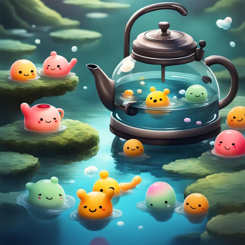 boba pond - AI Generated Artwork - NightCafe Creator