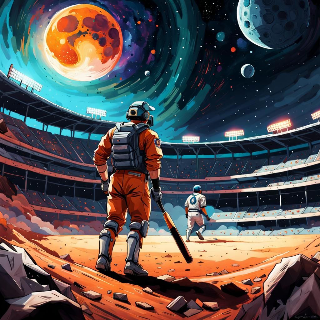 the moon arena - AI Generated Artwork - NightCafe Creator