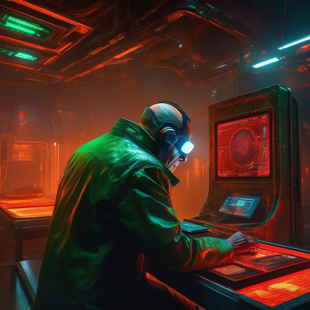 Humid techno-organic Dystopia, ambient occlusion, hyper-detailed ...