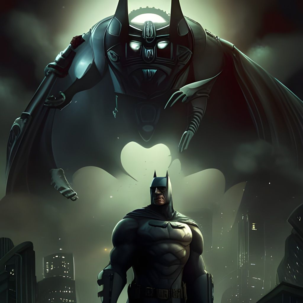 Batman and the Big Daddy Bat - AI Generated Artwork - NightCafe Creator