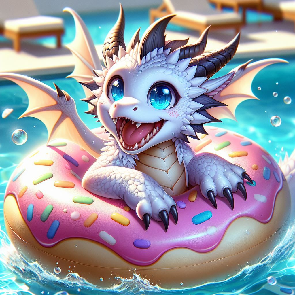 Donut Floatie - AI Generated Artwork - NightCafe Creator