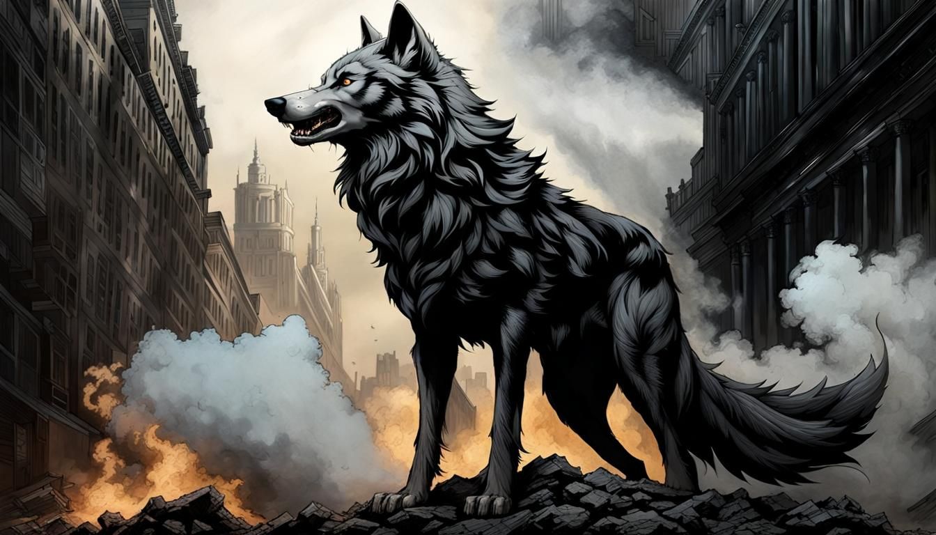 Void Wolf - AI Generated Artwork - NightCafe Creator