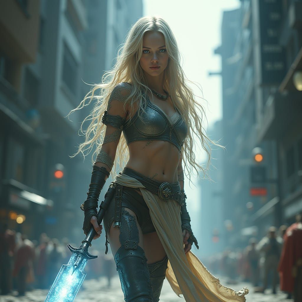 Jeanie, Dimension Hopper - Sleek Warrior Emerges from Interd...