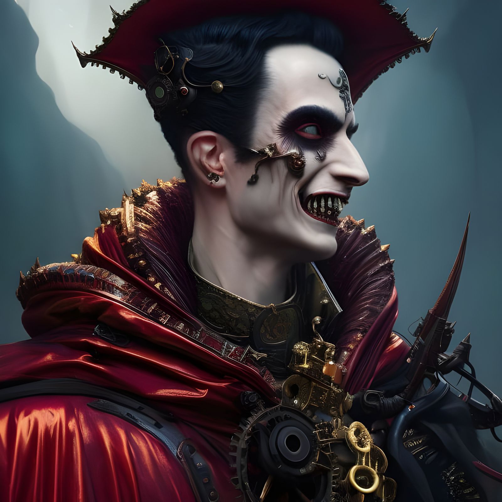 Victorian Rogue Steampunk Vampire - AI Generated Artwork - NightCafe ...