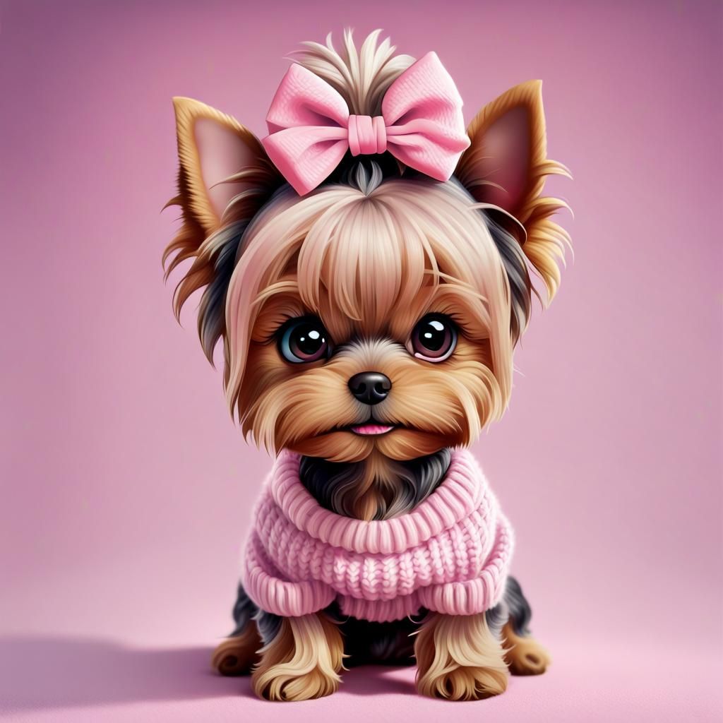 A chibi yorkie - AI Generated Artwork - NightCafe Creator