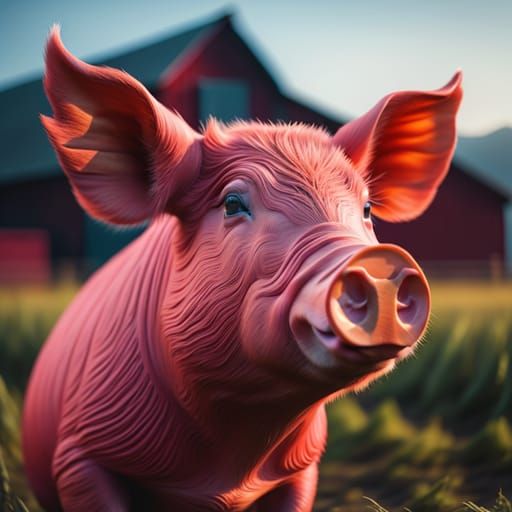 Pig - AI Generated Artwork - NightCafe Creator