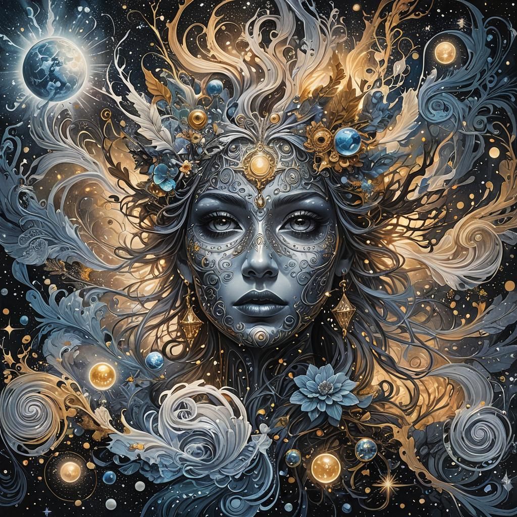 Celestial Space - AI Generated Artwork - NightCafe Creator