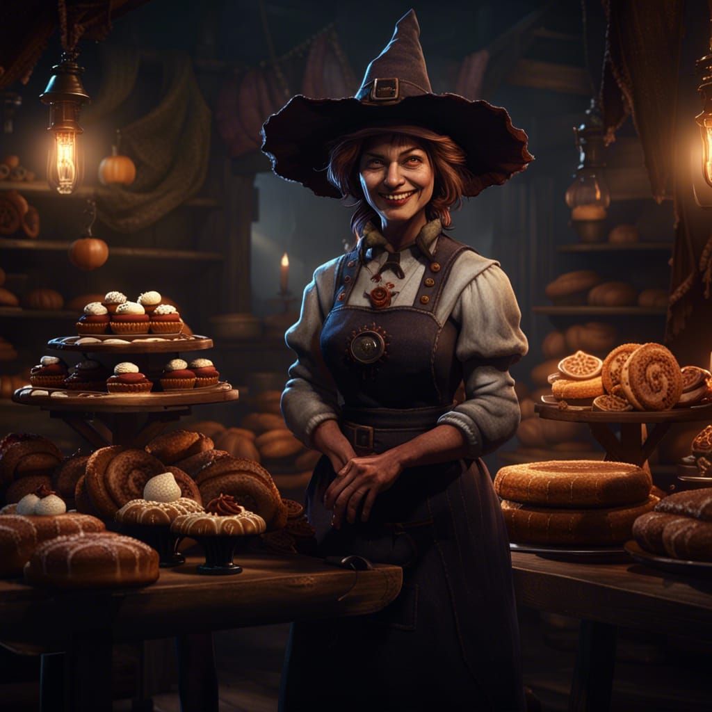 Baker Witch - AI Generated Artwork - NightCafe Creator