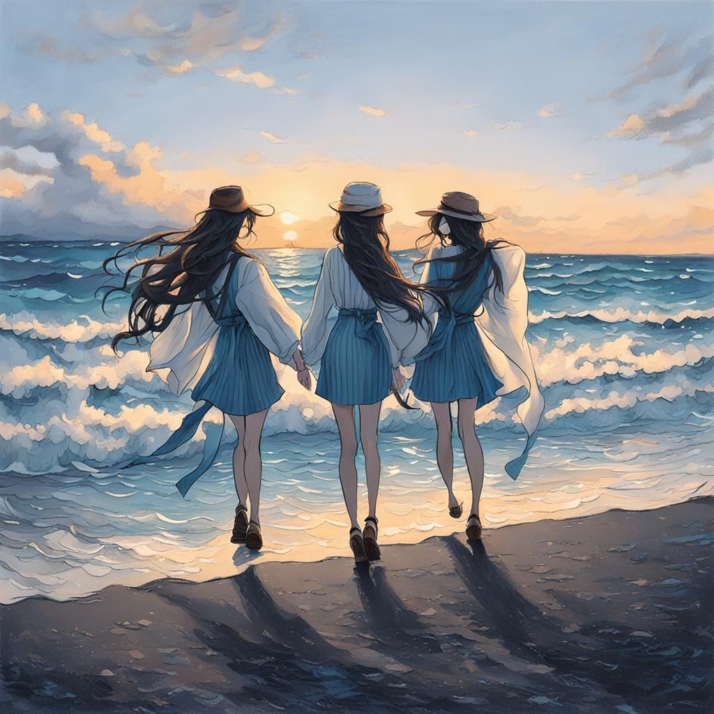 Girlfriends - AI Generated Artwork - NightCafe Creator