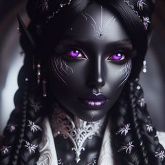 Drow Priestess of Lolth - AI Generated Artwork - NightCafe Creator