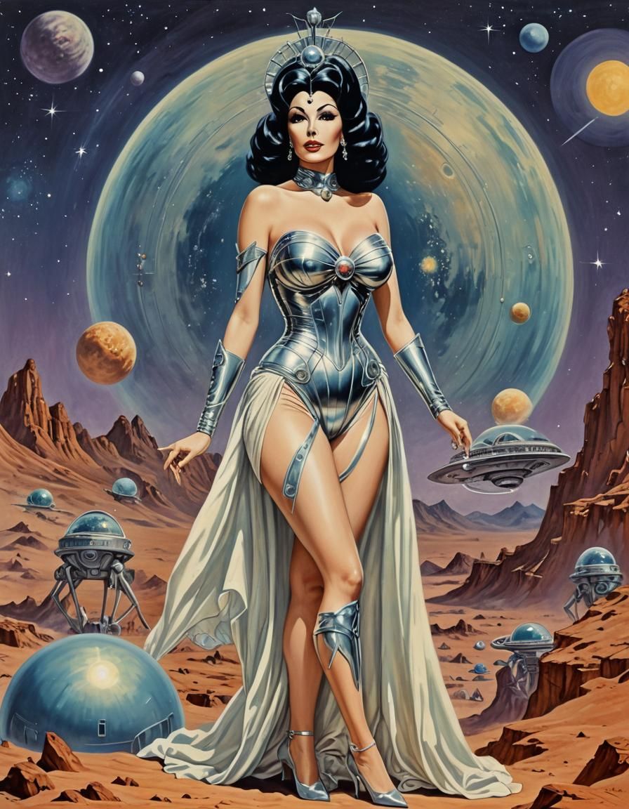 Pulp Scifi Cover - AI Generated Artwork - NightCafe Creator