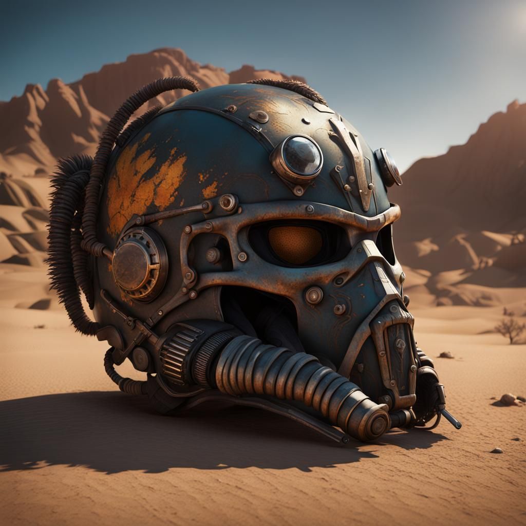 Mad Max Helmet - AI Generated Artwork - NightCafe Creator