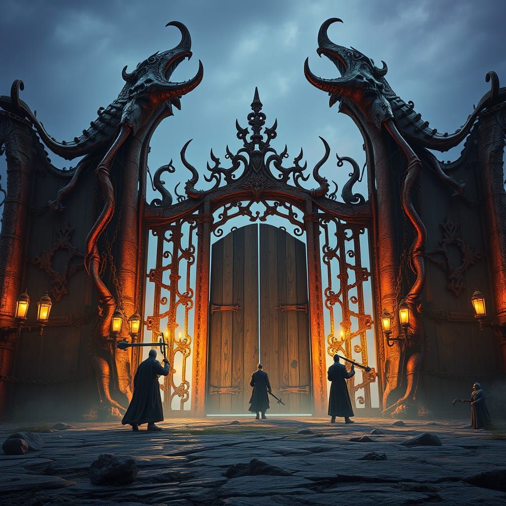 repention's gate - Baal's Wastes Entrance: Foreboding Iron G...