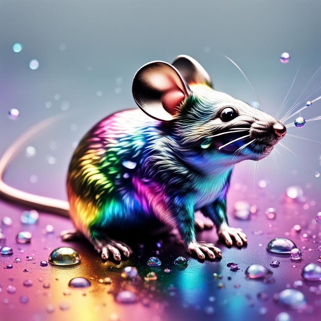 shimmering mouse - AI Generated Artwork - NightCafe Creator