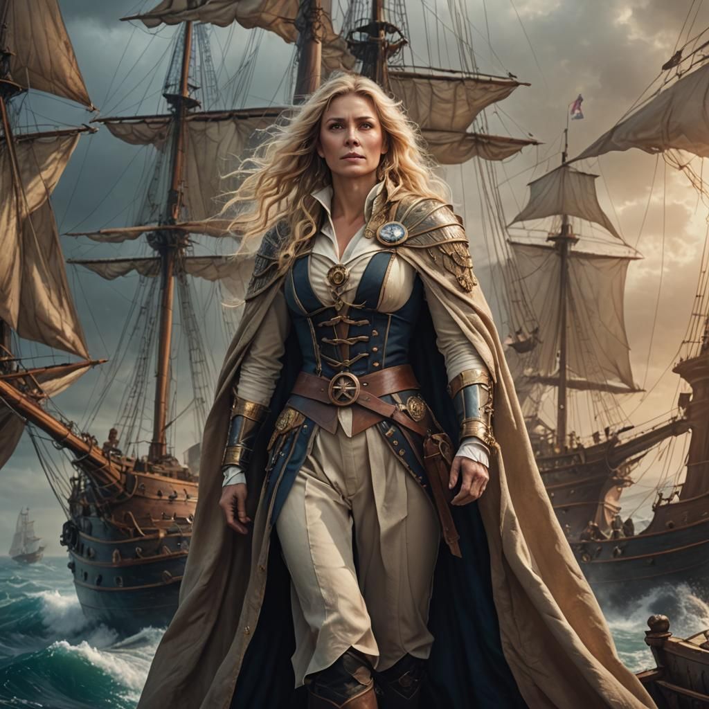 Captain Sally Margotsdotter - AI Generated Artwork - NightCafe Creator
