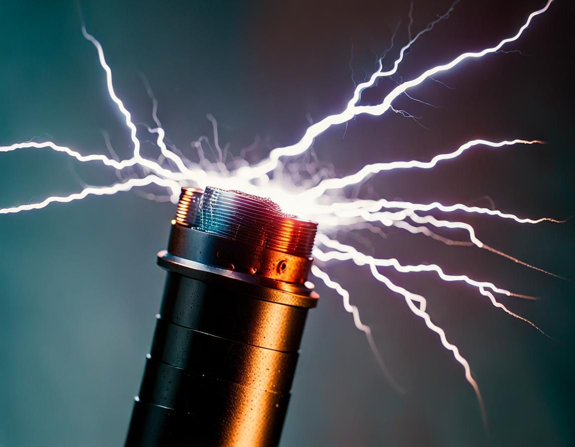 Lightning hitting flying bullet - AI Generated Artwork - NightCafe Creator