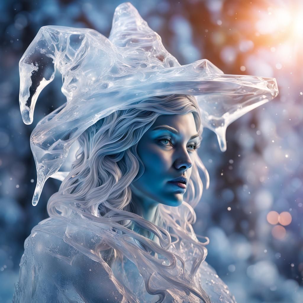Ice witch - AI Generated Artwork - NightCafe Creator