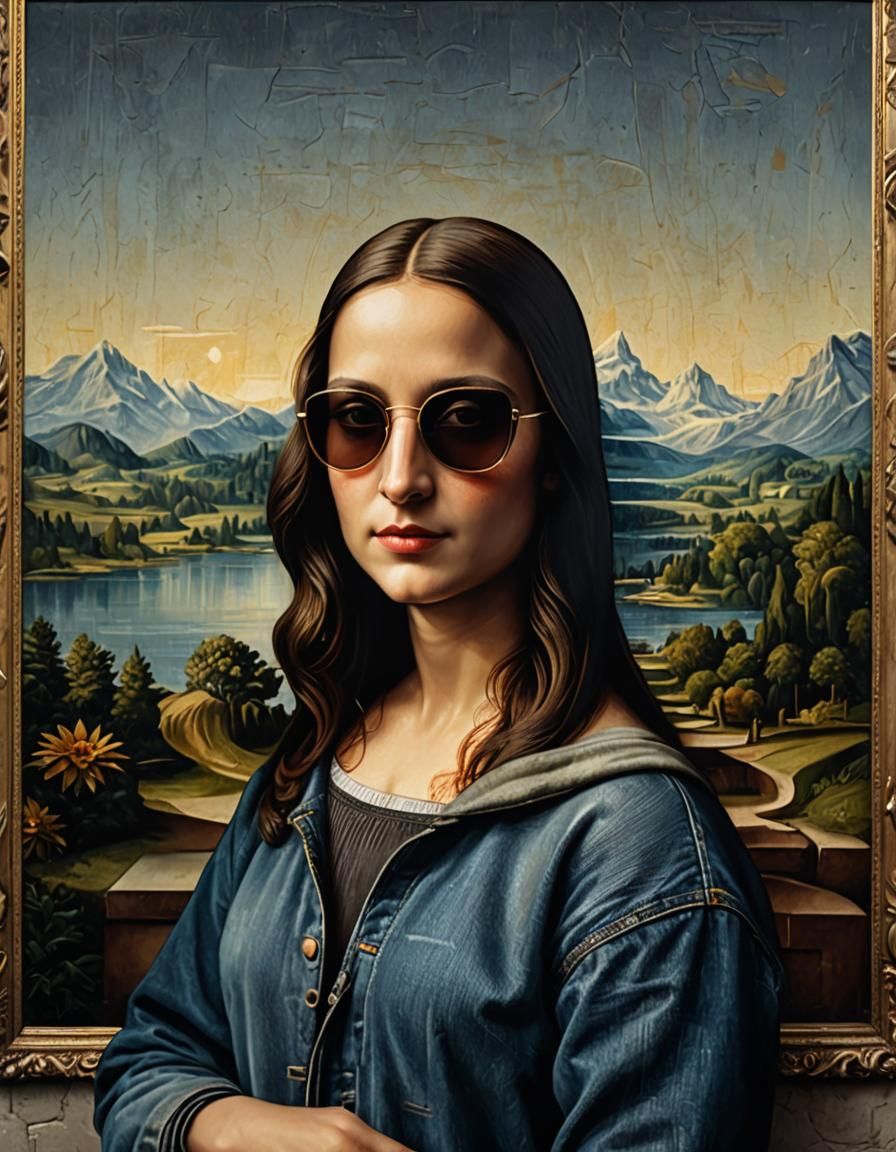 Modern Lisa - AI Generated Artwork - NightCafe Creator