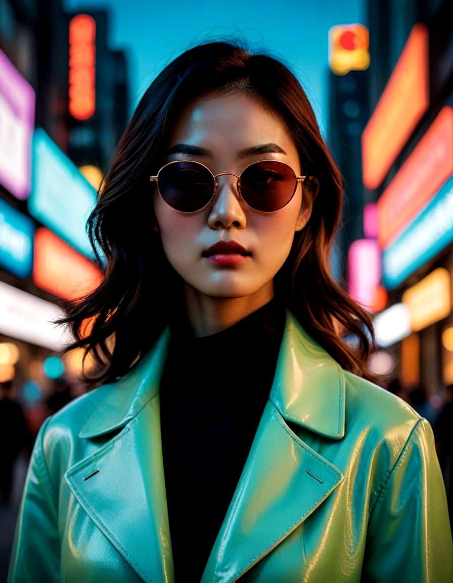 Special Agent - Hyperrealistic 1960s Space Age Fashion Portr...