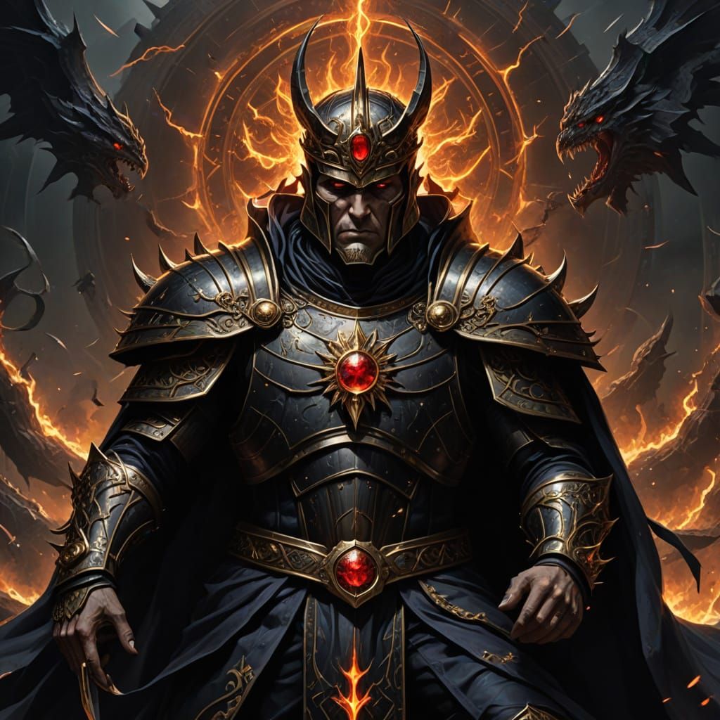The Emperor of Humanity Devoured by Dark Cosmic Fo... - AI Art