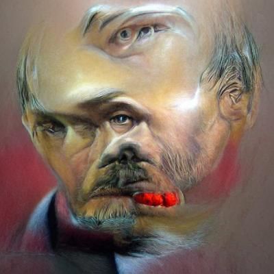 Hyperrealistic portrait of Lenin - AI Generated Artwork - NightCafe Creator