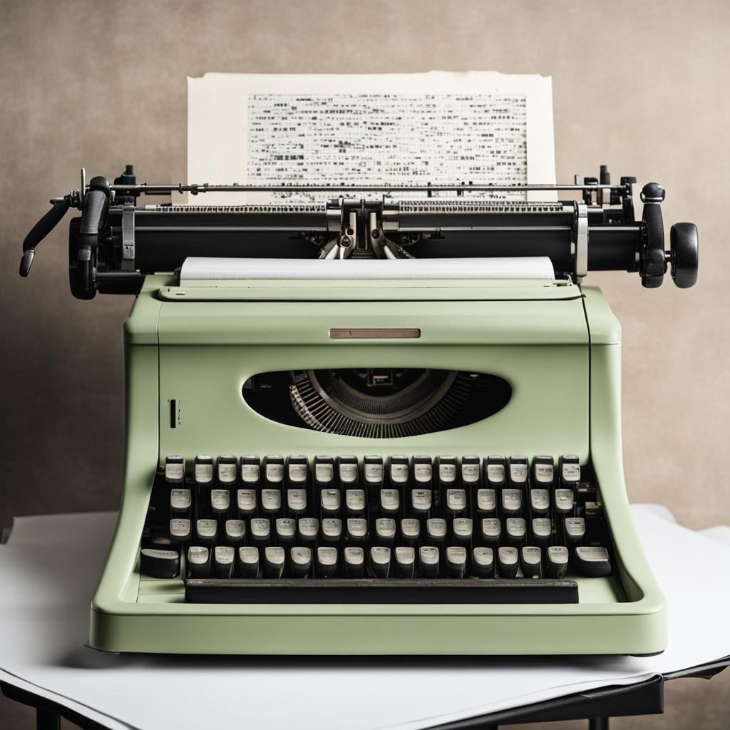 Typewriter - AI Generated Artwork - NightCafe Creator