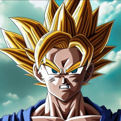 Its the legendary super saiyan Son Goku!!! - AI Generated Artwork ...