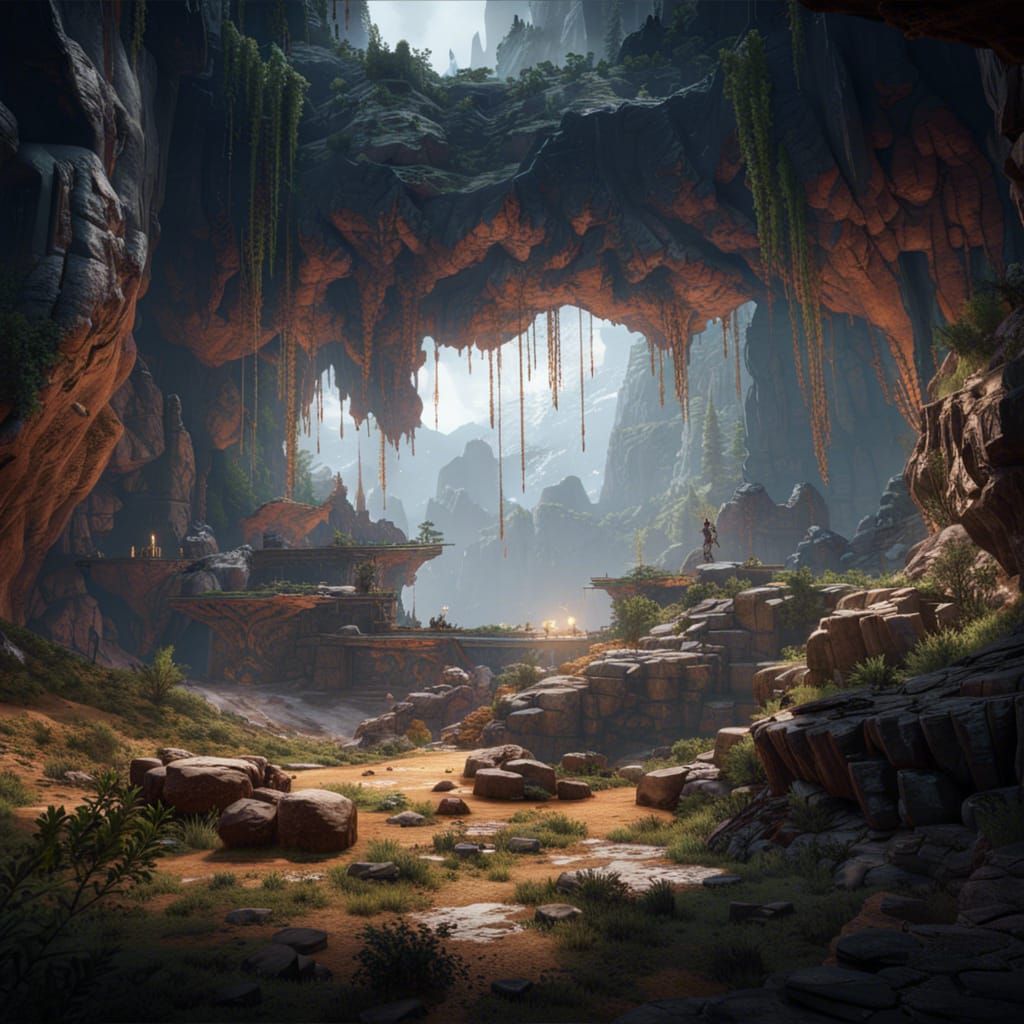 Cave - AI Generated Artwork - NightCafe Creator