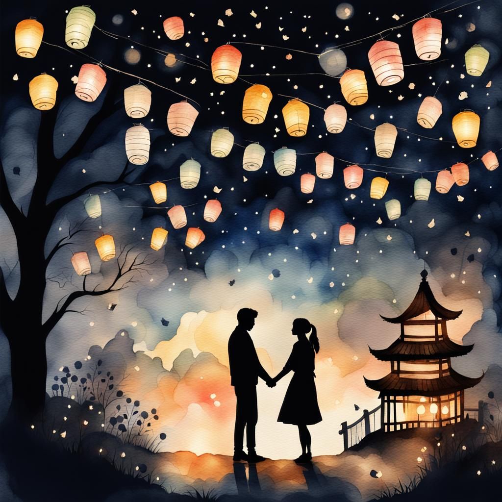 Lanterns - AI Generated Artwork - NightCafe Creator