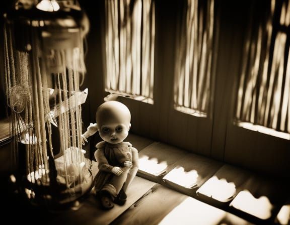 Creepy Mechanical Doll 2 - AI Generated Artwork - NightCafe Creator