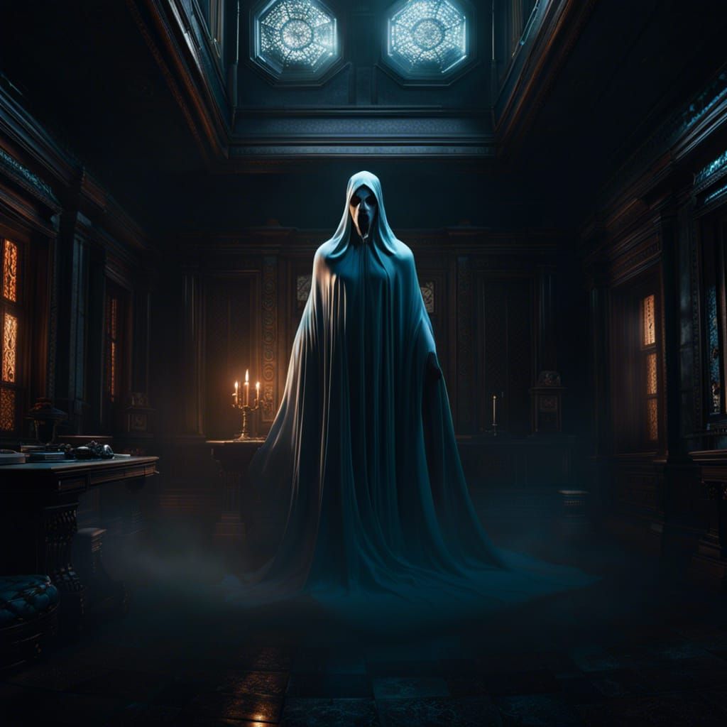 Ghost manor - AI Generated Artwork - NightCafe Creator