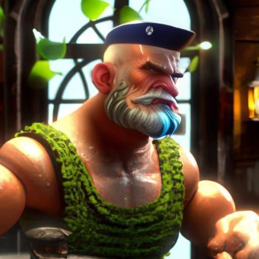 Popeye the sailor - AI Generated Artwork - NightCafe Creator