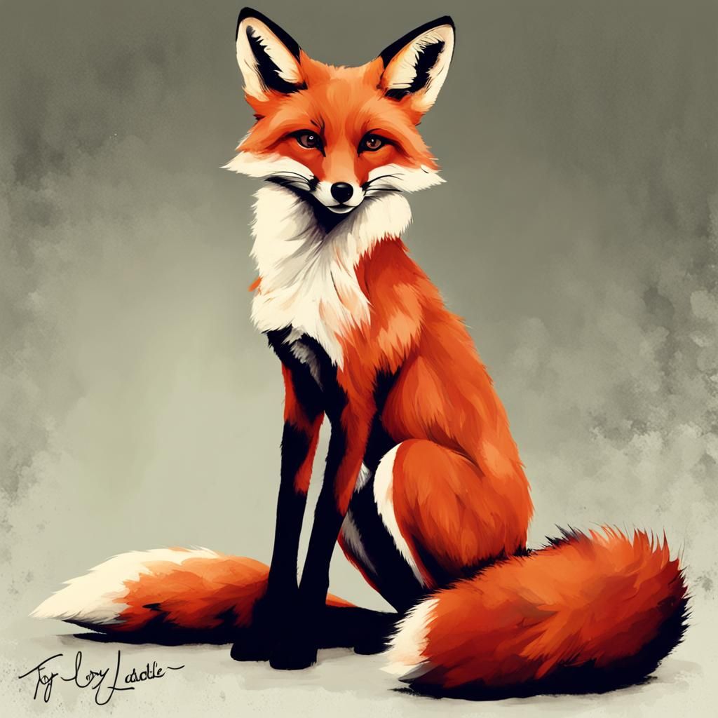 THE FOX WITH 2 TAILS - AI Generated Artwork - NightCafe Creator