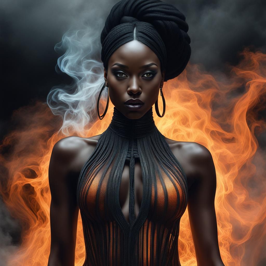 ebony beauty - AI Generated Artwork - NightCafe Creator