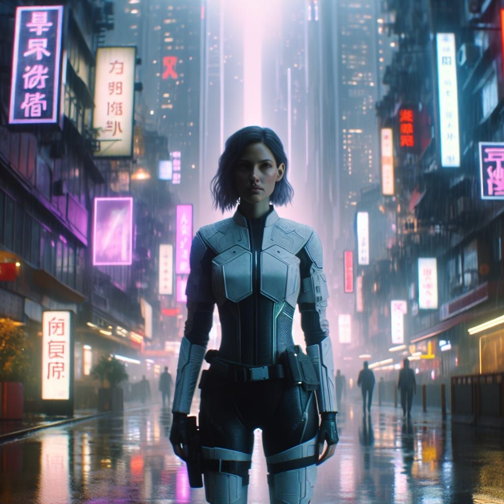 Sci-Fi Female Protagonist - AI Generated Artwork - NightCafe Creator