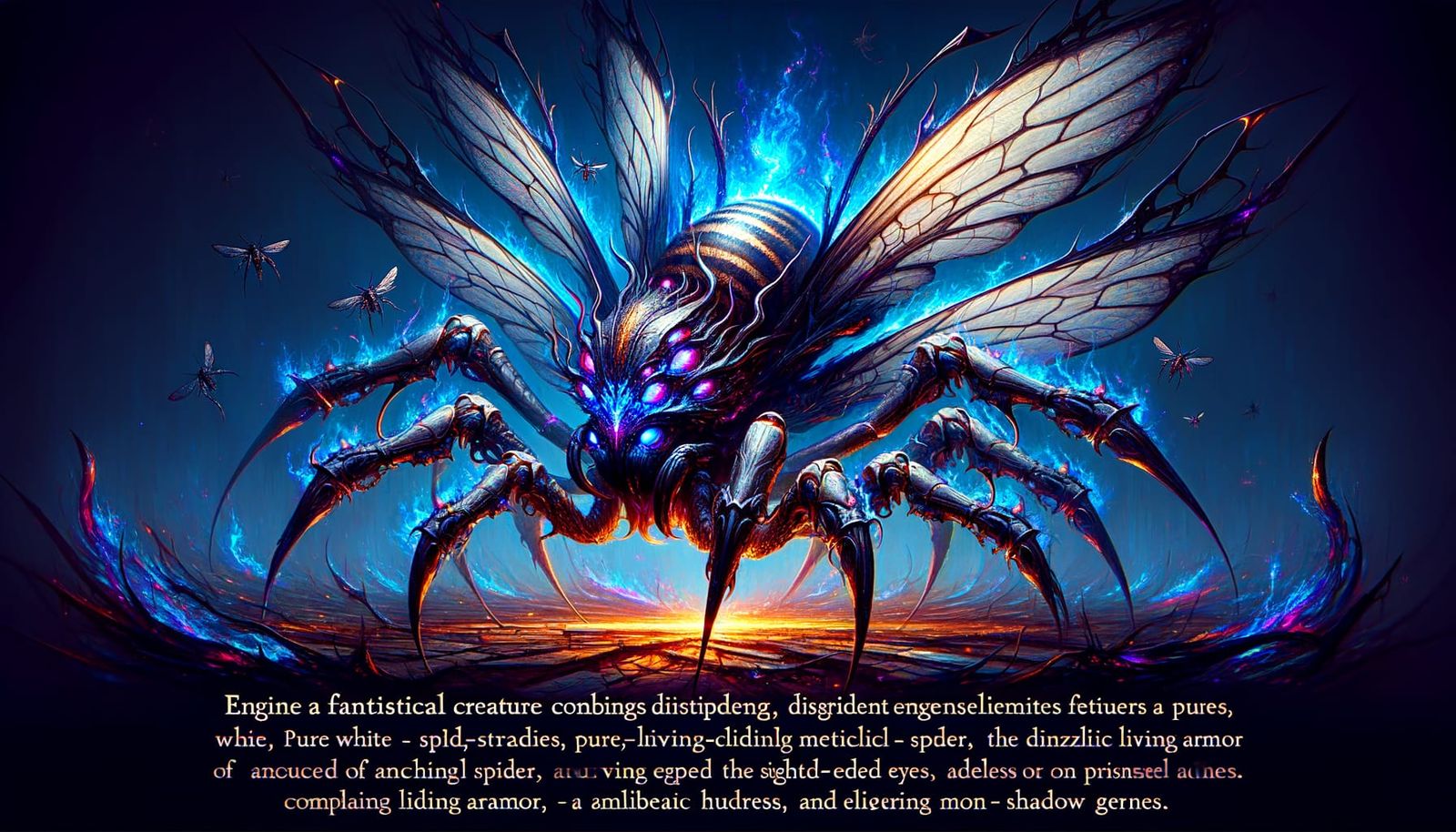 Stunning Hybrid Creature Radiates Unnerving Aura i... - AI Art