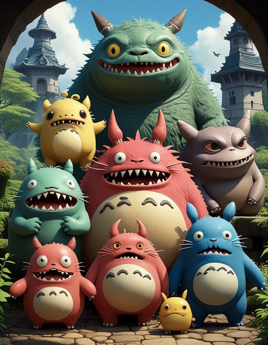 cute_ghibli_monsters - Whimsical Ghibli-Inspired Creatures