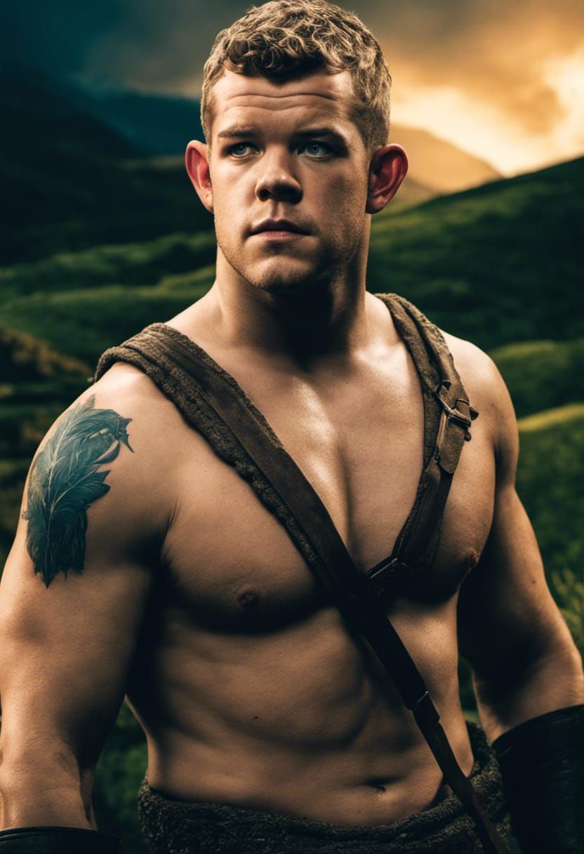 Russell Tovey as Samwise The Hobbit. masculine muscular whimsical ...