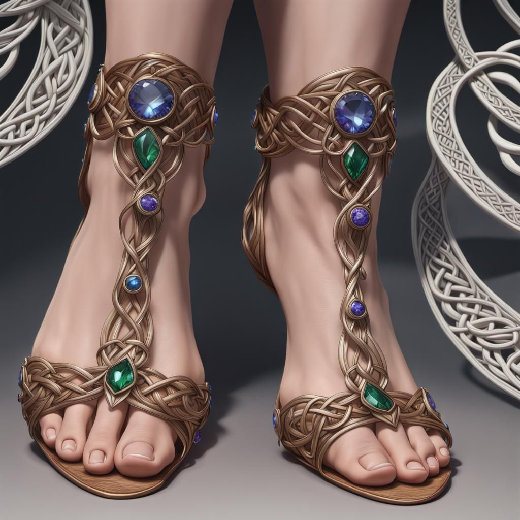 Celtic sandals - AI Generated Artwork - NightCafe Creator