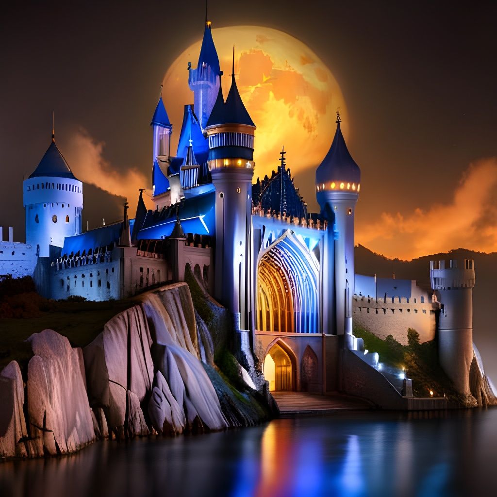 NightCastle - AI Generated Artwork - NightCafe Creator