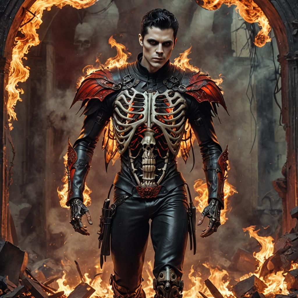 Necromancer bone armor - AI Generated Artwork - NightCafe Creator