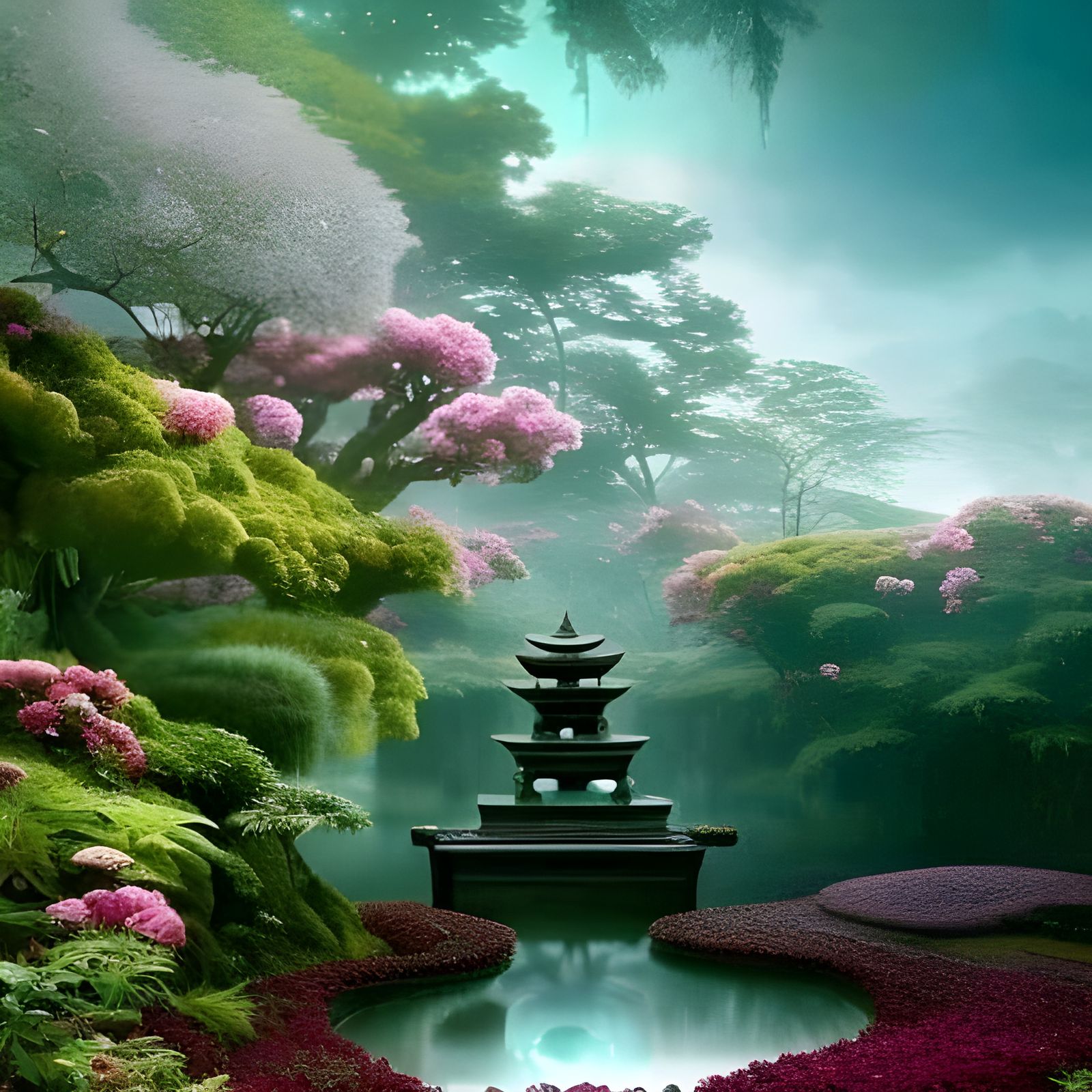 Zen Garden - AI Generated Artwork - NightCafe Creator