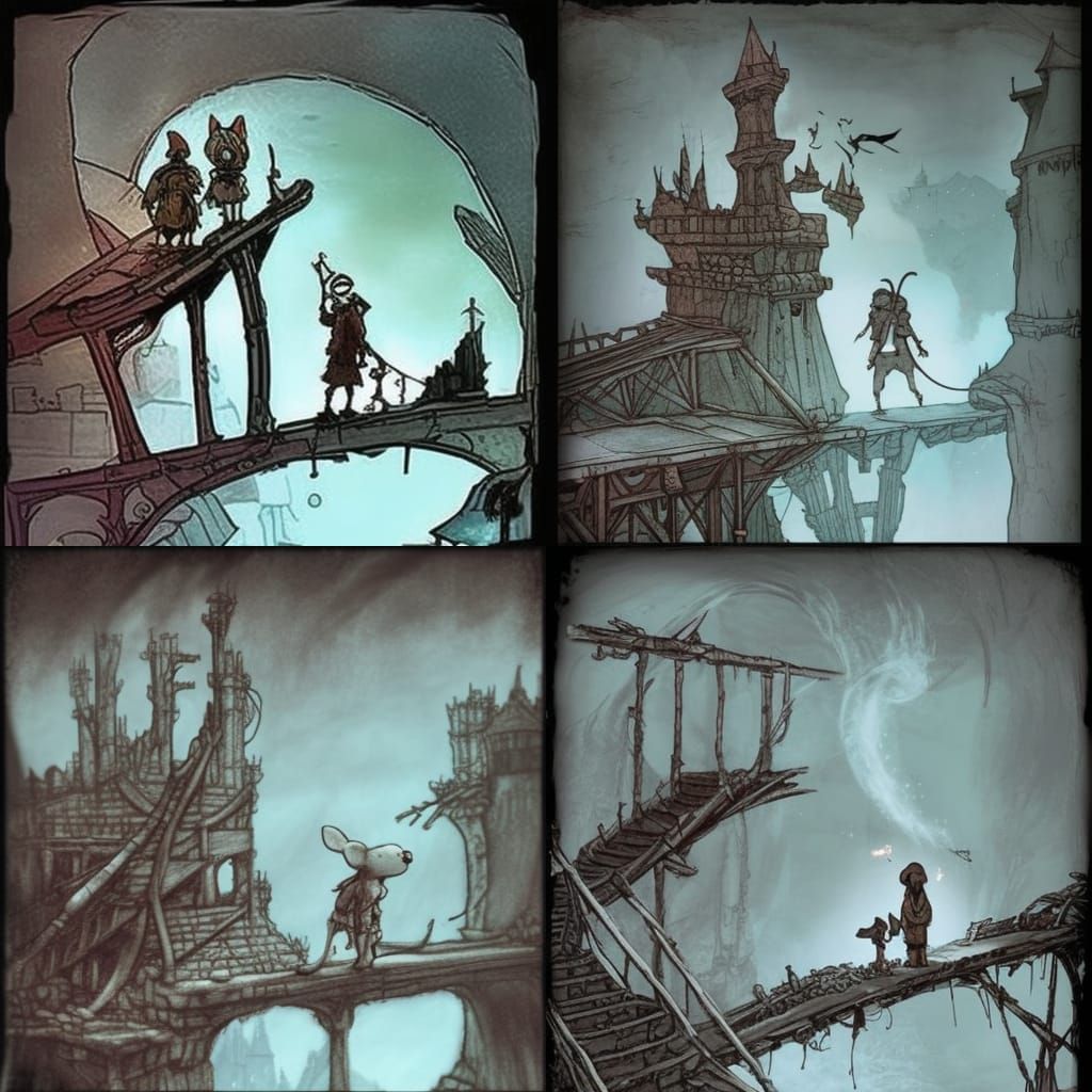 group-of-adventuring-mice-traveling-through-industrial-ruins mice ...