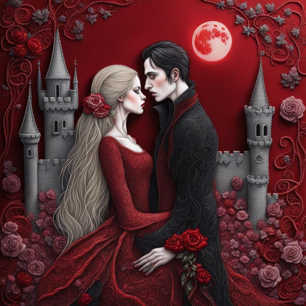 Vampire couple - AI Generated Artwork - NightCafe Creator