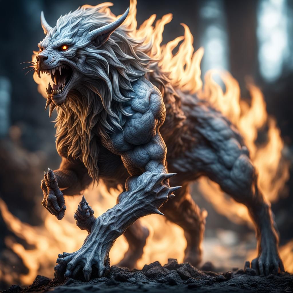 silica elemental magical beast - AI Generated Artwork - NightCafe Creator