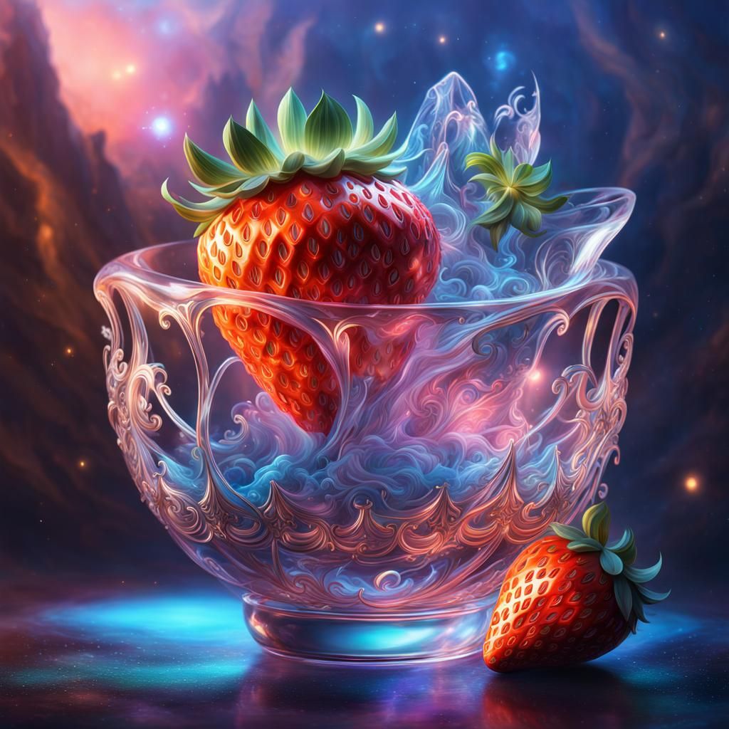 Strawberries - AI Generated Artwork - NightCafe Creator