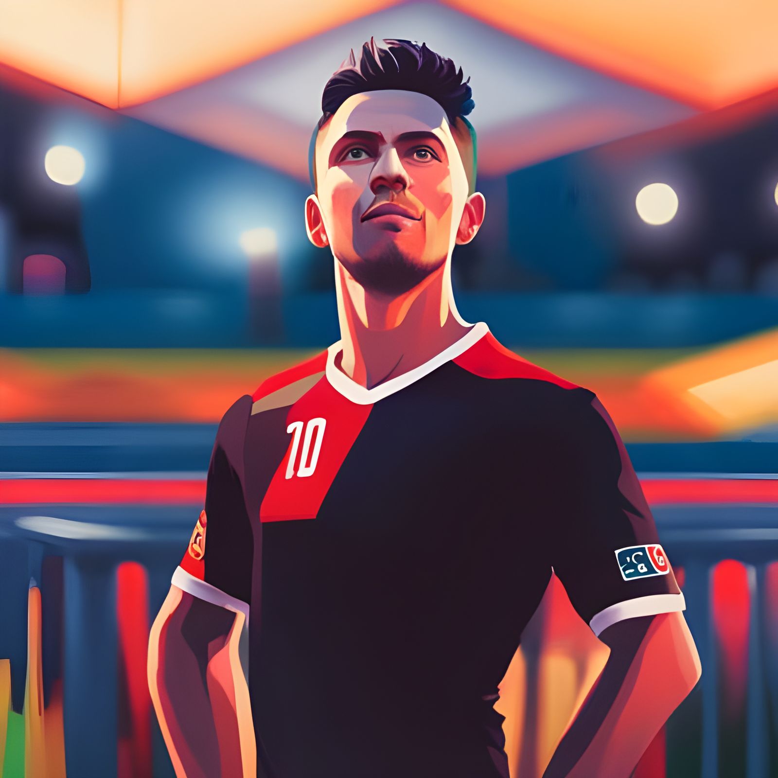 The strength of a football (soccer) player - AI Generated Artwork ...