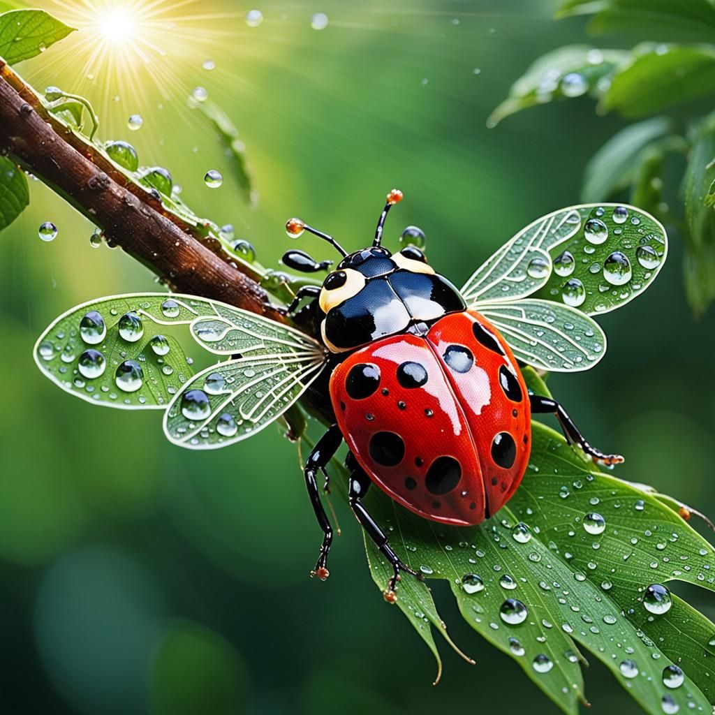 Fun LadyBug - AI Generated Artwork - NightCafe Creator