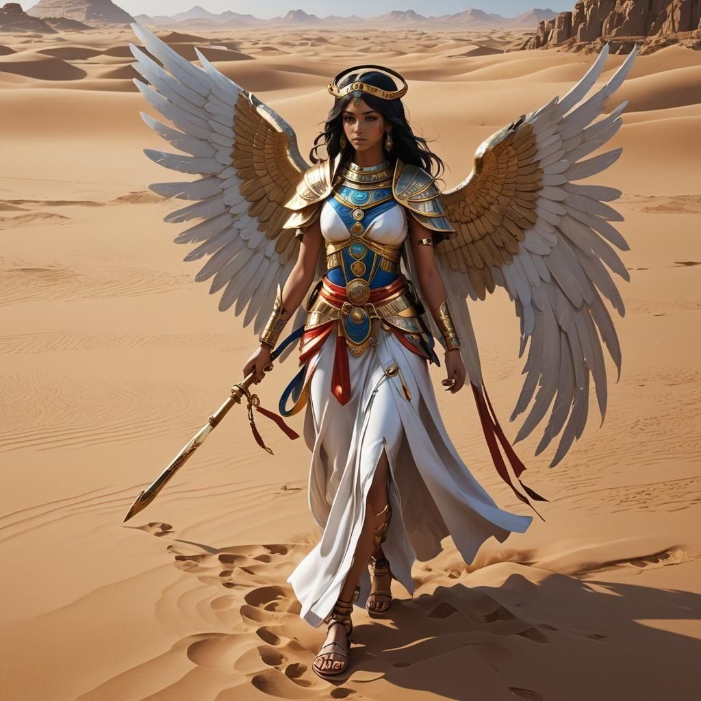 beautiful desert angel - AI Generated Artwork - NightCafe Creator